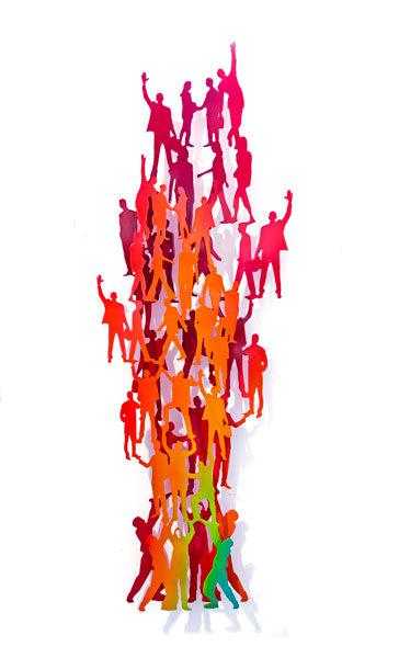 Human Pyramid in colors – uridushy